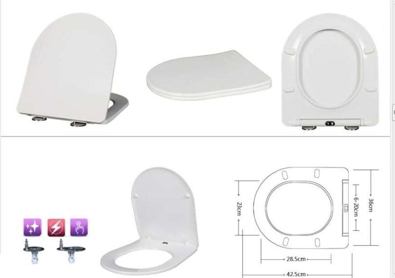 Унитаз Amato подвесной безободковый, сиденье с микролифтом AM25010 ...